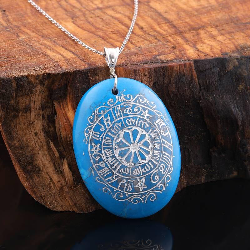 Rufai Gülü Kadir’i Gülü Firuze Taşı El Yazısı Kolye Dualı Kolye Osmanlı ...